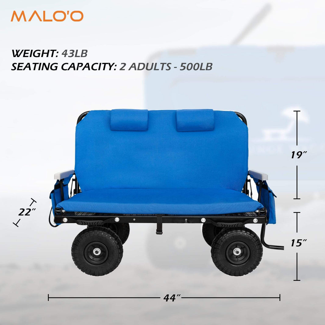 Ultimate Beach Wagon | Foldable Outdoor Wagon with Seating – Lounge Wagon
